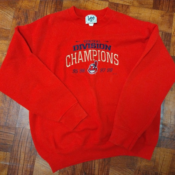 Lee | Sweaters | Vintage Cleveland Indians 998 Lee Sport Division ...